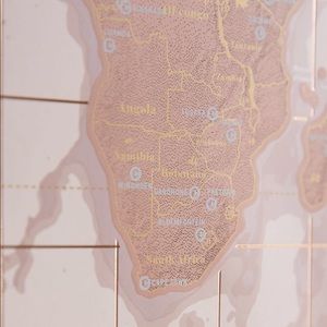 Urban Outfitters | Wall Decor | Rose Gold Scratchoff World Map | Poshmark